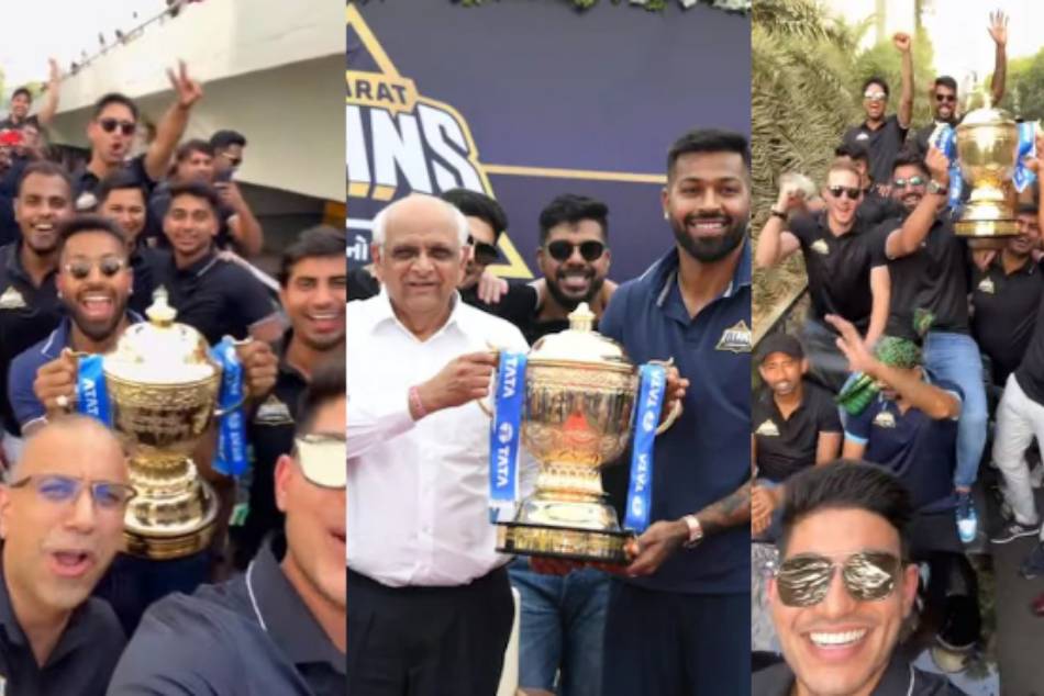 IPL 2022 Winner Gujarat Titans Holds Roadshow in Ahmedabad To Celebrate ...