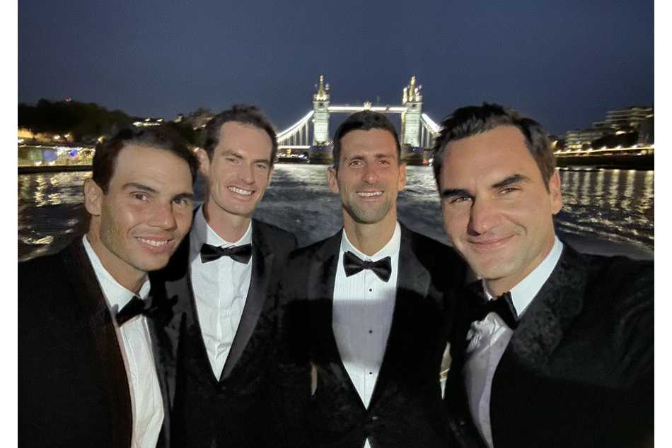 Roger Federer Posted A High Class Selfie With Tennis Legends Rafa ...